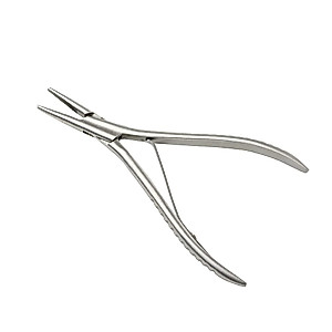 1 Pc Stainless Steel Hair Extensions Pliers Hair Extension Tool for Micro Links and Feather Extensions