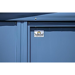 Arrow Classic Steel Storage Shed, 10x14, Blue Grey