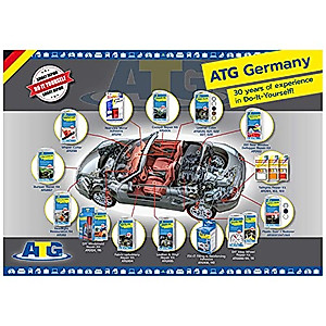 ATG Bumper Repair Kit I Car Scratch Repair I Plastic Scratch Remover I Plastic Restorer I Scratch Remover I Plastic Bumper Scratch Repair Kit I Car Black Plastic Restorer I Black Dye Included