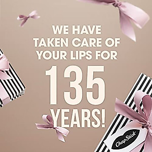 ChapStick Classic Skin Protectant Flavored Lip Balm Tube, Cherry Flavor, 0.15 Ounce (Pack of 3)