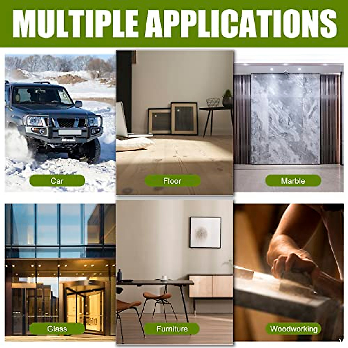 COMOWARE Buffer Polisher for Car Detailing, 7 Inch/6 Inch Car Buffers and Polishers Kit, 6 Variable Speed 600-4000 RPM, 1300W Car Polisher, Polishing Machine for Sanding, Polishing, Waxing