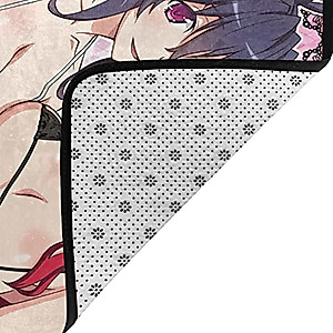 Manga High School DxD Carpet Ultra Large Anti Slip Area Rug Cozy Home Decor Floor Rug for Kids Bedroom Living Area Room Bedroom 72"X48"