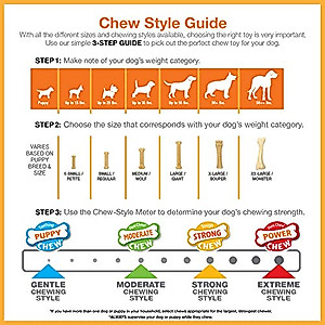Nylabone Ergonomic Hold & Chew Wishbone Power Chew Durable Dog Toy Large - Up to 50 lbs.