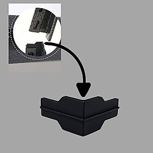 EMALPE Whalen Post Insert Corner Connector for Shelving Costco (8 PCS), Black