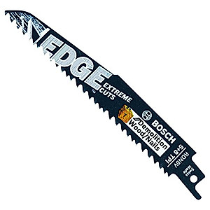BOSCH RDN6V 5-Piece 6 in. 5/8 TPI Edge Reciprocating Saw Blades for Wood/Nail Demolition