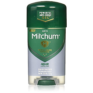 Mitchum Power Gel Antiperspirant Deodorant - Unscented - Net Wt. 2.25 OZ (63 g) - Pack of 3