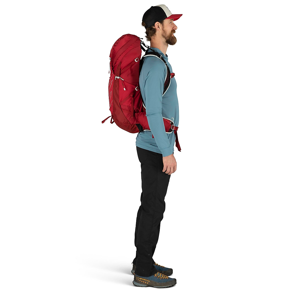 Osprey Talon 36 Men's Hiking Backpack, Stealth Black, Small/Medium