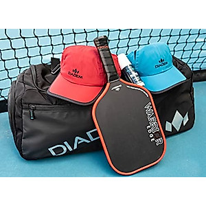 Diadem Warrior Edge Pickleball Paddle | Etched Carbon Face for Max Spin, 16mm Aero Guard, Comfort Max Grip, 16mm Honeycomb Core, Midweight 8oz | Indoor/Outdoor | USAPA Approved