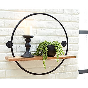 Signature Design by Ashley Darlaton Mixed Media Wall Shelf, Natural Wood