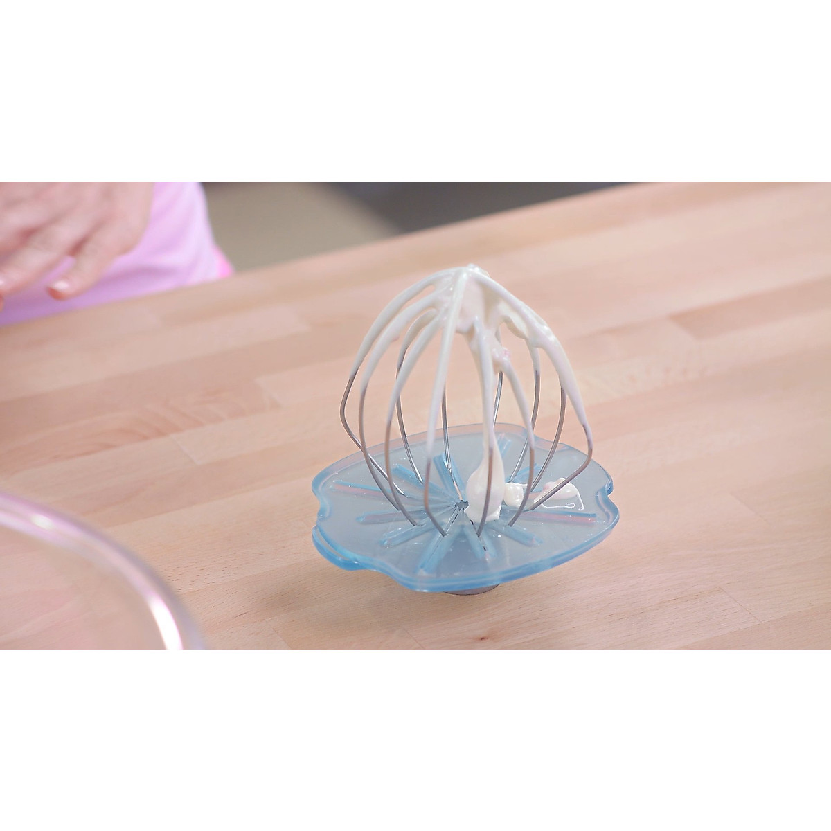 Whisk Wiper® PRO for Stand Mixers - Mix Without The Mess - The Ultimate Stand Mixer Accessory - Compatible With KitchenAid Tilt-Head Stand Mixers - 4.5qt, 5qt (Color: Clear)