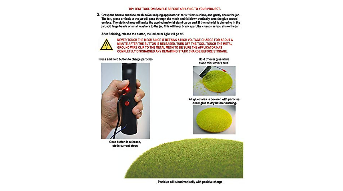 TruePower Static Grass Applicator for Diorama Modeling