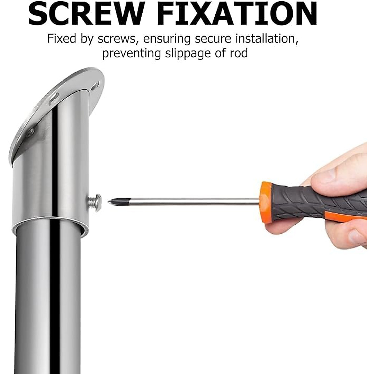 2Pcs Adjustable Socket Bracket Support Holder Stainless Closet Rod Flange Bevel Angle Flange Base