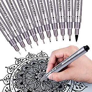 MISULOVE Fine Point Multi-Liner Pens - 10 Pack Set, Ideal for Anime Sketching, Bible Journaling, and Fine Line Drawing for Versatile Artistic Applications