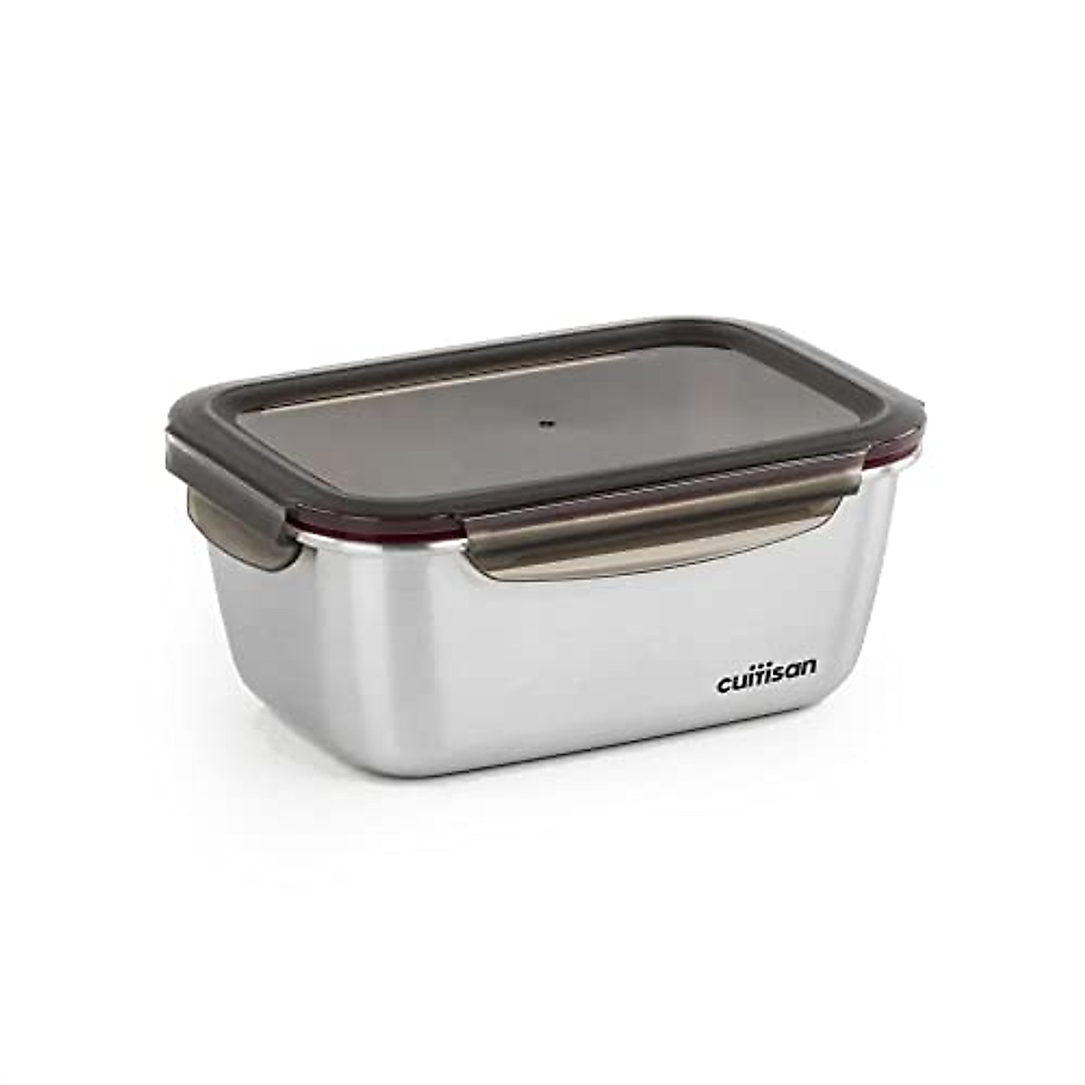 CUITISAN FLORA RECTANGLE AIRTIGHT CONTAINER NO.8 60.8oz, STAINLESS STEEL FOOD CONTAINER, WATERPROOF, MICROWAVE and DISHWASHER AVAILABLE