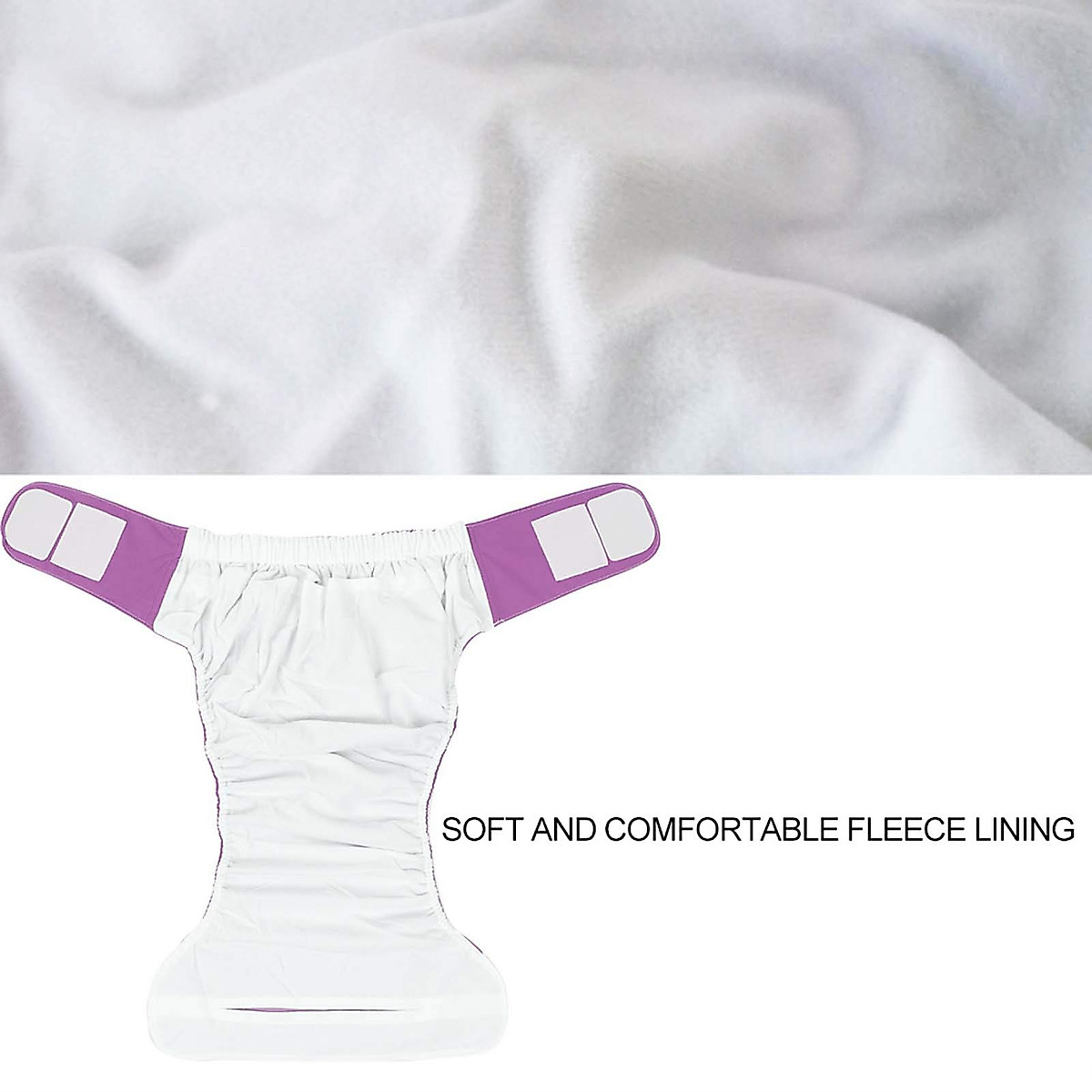 Joyzan Adult Cloth Diaper, Reusable Washable Nappy Cover Men Incontinence Care Leak Proof Pant Waterproof Adjustable Underwear Breathable Wrap Protection Disability Seniors Elderly Women Patients Teen