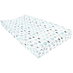 Luvable Friends Unisex Baby Fitted Changing Pad Cover, Boy Basic Elephant, One Size