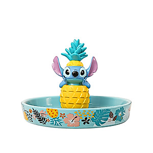 Disney Lilo & Stitch Ring Holder Jewelry Dish - Resin 3D Stitch Ring Dish - Official License Jewelry Tray for Engagement Ring