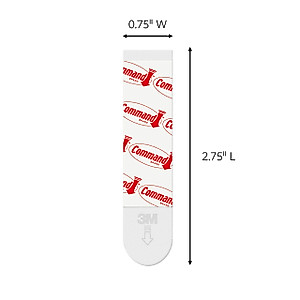 Command Medium Refill Adhesive Strips, Damage Free Hanging Wall Adhesive Strips for Medium Indoor Wall Hooks, No Tools Removable Adhesive Strips for Living Spaces, 9 White Command Strips