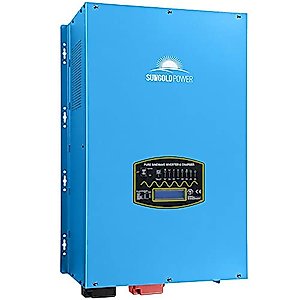 SUNGOLDPOWER 15000W 48V Inverter charger, Input 240V AC,Output 120/240V Split Phase Pure Sine Wave Inverter, Low Frequency Inverter, Heavy Duty Inverter for off Grid System（MPPT excluded）