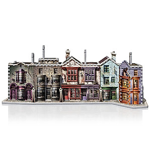 Wrebbit3D Harry Potter Diagon Alley 3D Puzzle for Teens and Adults | 450 Real Jigsaw Puzzle Pieces | Not Just an Ordinary Model Kit for Adults for Harry Potter Fans