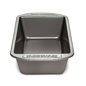 Farberware Nonstick Bakeware 9-Inch x 5-Inch Loaf Pan, Gray -