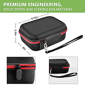 Case for Wahl Professional Peanut Classic Clipper/Trimmer #8685, 8655-200, 8081, 8035 and Attachment Clippers Comb Blade Accessories- Black