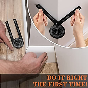 VOLCANOES CLUB Magnetic Digital Angle Finder with 7’’ Aluminum Angle Finder Gauge - Woodworking Tool Set for Carpenters, Plumbers, Building Trades