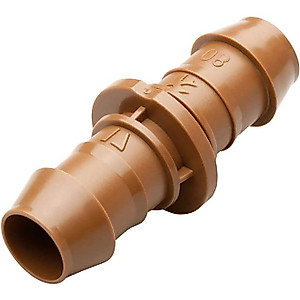 Rain Bird BC50/4PS2 Drip Irrigation Universal Barbed Coupling Fitting, 5/8", 1/2", .700" Drip Tubing, (Pack of 4)