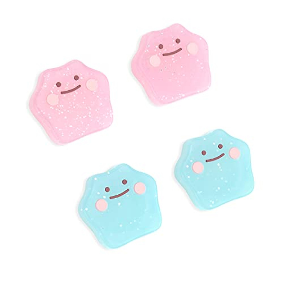 4PCS Jusy Thumb Grip Caps Compatible with Nintendo Switch/OLED/Switch Lite, Soft Silicone Joy-Con Joystick Grip Cute 3D Analog Stick Cover Doughnuts, 132