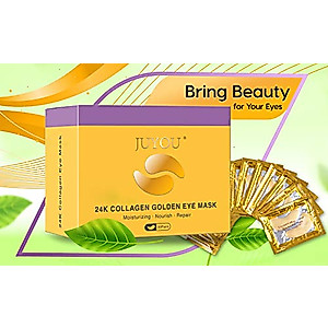 30 Pairs 24K Gold Under Eye Patch, Eye Mask, Collagen Eye Patch, JUYOU Eye Pads For Anti-wrinkles, Puffy Eyes, Dark Circles, Fine Lines Treatment