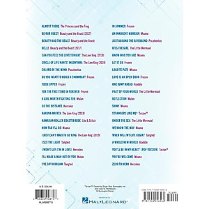 The 40 Most-Streamed Disney Songs: Easy Piano Songbook