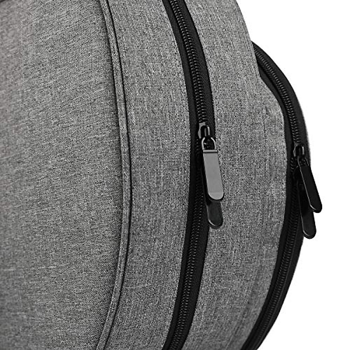 MIOKY Embroidery Bag for Cross Stitch Project, Embroidery Supplies Organizer Storage Portable Carrying Case Travel Tote for Embroidery Hoops,Floss,Cross Stitch Tools,Grey [Bag Only]