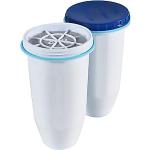Zeroliquid ZR-017 Replacement Water Filter for Pitchers and Dispensers, 0 TDS Filtration System, Remove Lead, Heavy Metals, Chlorine, Fluoride PFOA/PFOS, Microplastics (2 Pack)