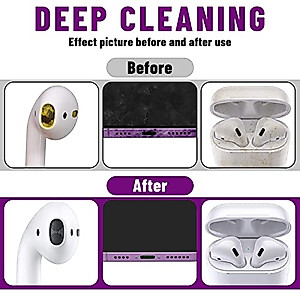 Midukit Cleaner Kit for Airpod, Cleaning Kit compatible with Airpods, Earbud Cleaning Putty, fits Earbud Phone Ear Wax Dirt, Cleaner Putty with Microfiber Cleaning Cloth & Brushes, Earbud Cleaning Kit