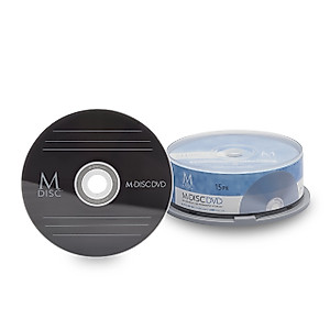 Millenniata M-DISC 4.7 GB DVD Media - 15 Disc Cake Box