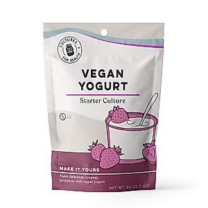 Cultures for Health Vegan Yogurt Starter Culture | 4 Packets Direct-Set Active Cultures | DIY Dairy Free Yogurt from Soy Milk, Oat Milk & Other Plant Based Milk | Vegan Probiotic Yogurt for Gut Health