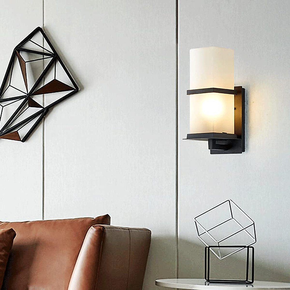 CHENBAI E27 Outdoor Lighting Wall SconceNew Chinese Garden Lights,Exterior Wall Home Lighting Waterproof Wall Mount Lights,Decorative Suitable for Courtyard Garage Porch Lighting Fixtures