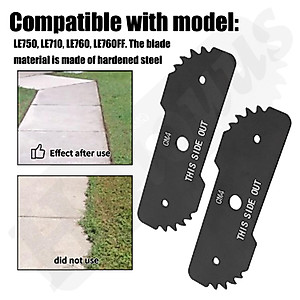 Haiouus 7-1/2" EB-007 Edge Hog Heavy-Duty Edger Replacement Blades, Compatible with Black & Decker, Fits Model LE750, LE710, LE760, for Black-Decker Edger Blade (2)