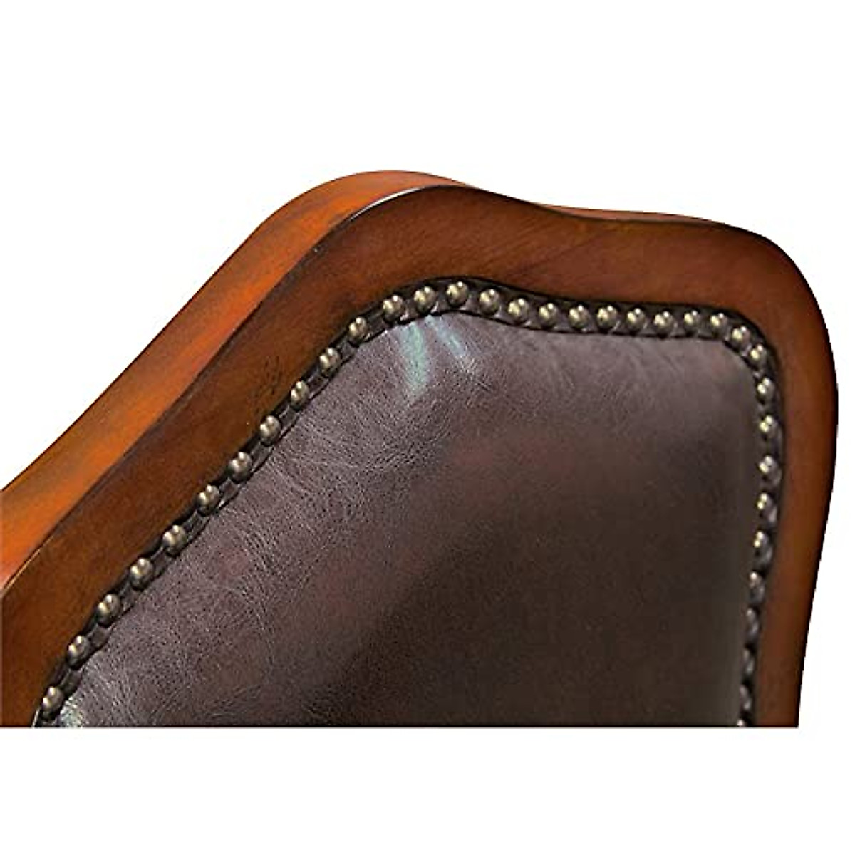 BOWERY HILL 18" Wood Dining Chairs in Brown Cherry (Set of 2)