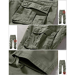 Match Men's Wild Cargo Pants(Light Green,34)