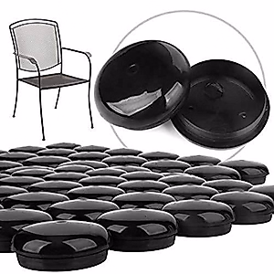 Wrought Iron Chair Glide Protector - Patio Outdoor Furniture Table Feet Leg Cap 1-1/2" Diameter Replace Accessories (16pcs)