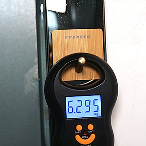 simpletome Adhesive Hooks Heavy Duty Strong Tape + Bamboo + 100% Copper Hanger