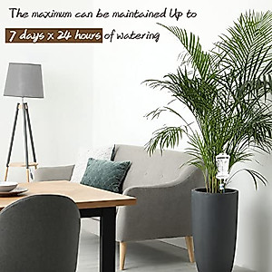 4 Pcs Plant Self Automatic Plant Watering System 350ml Plant Irrigation Drip Bag with Metal Support Rod Self Watering Devices Small Funnel for Indoor Outdoor Home Garden Potted Plants Flowers Watering