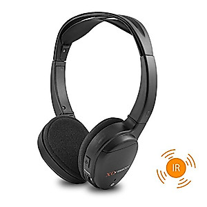 XO Vision IR620 Universal IR Infrared Wireless Foldable Headphones for In-Car TV, DVD, & Video Listening