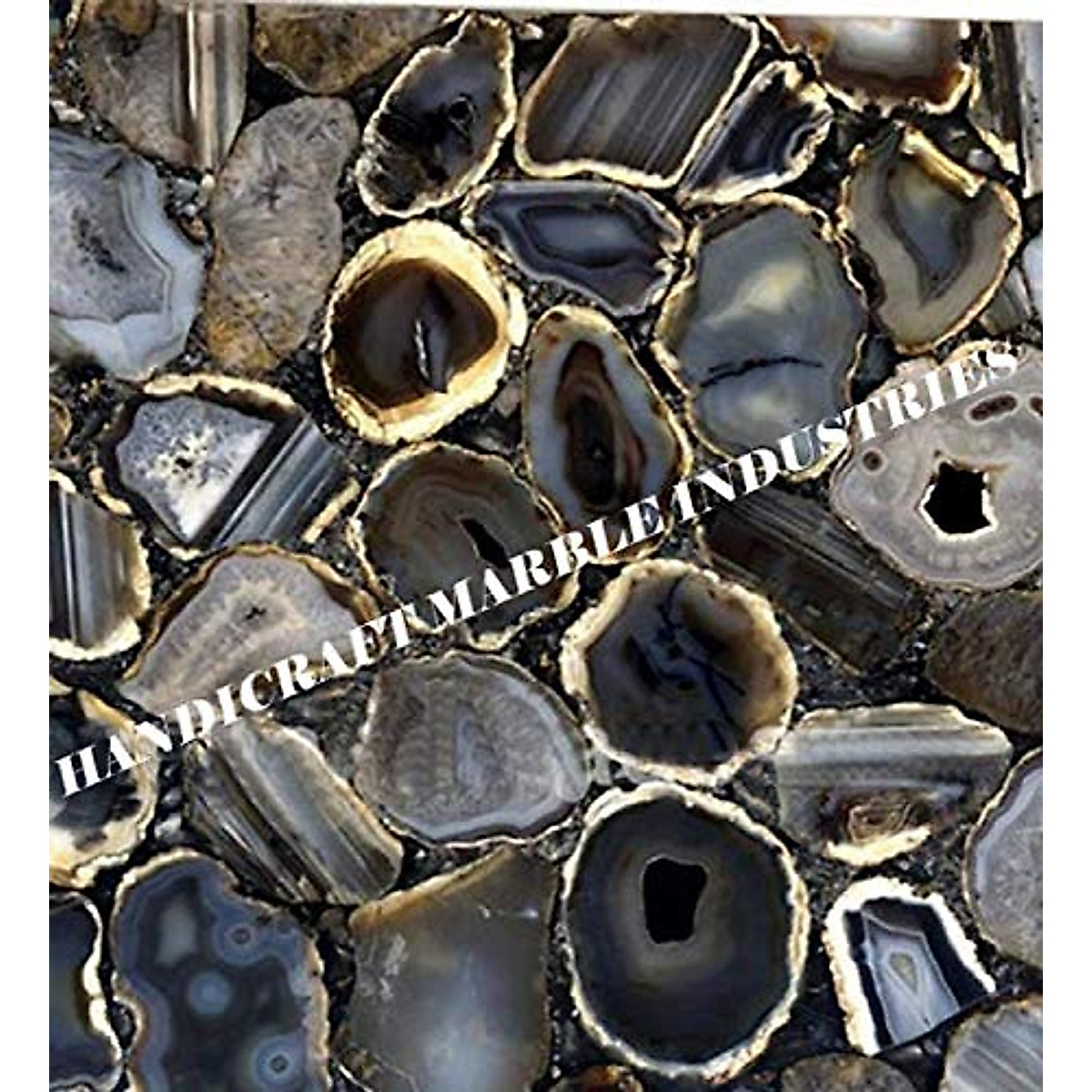 39" Inch Agate Square Dining Table Top, Natural Agate Table Top, Square Coffee Table, Grey Agate Table, Square Agate Stone Table, Piece Of Conversation, Family Heir Loom