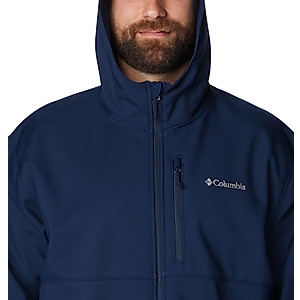 Columbia Men's Ascender Hooded Softshell Jacket, Collegiate Navy, X-Large