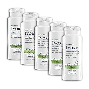 Ivory Scented Body Wash, Aloe 21 oz (Pack of 5)