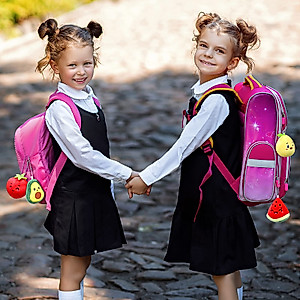 Aoriher 6 Pcs Fruit Plush Toys Colorful Cute Stuffed Mini Avocado Strawberry Orange Handbag Backpack Keychains Sensory Gifts for Christmas Party Favors Classroom Reward Exchange Gifts, 3.15 Inches