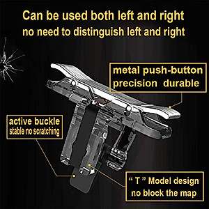 SONGVEN Mobile Game Controller Handle for Smartphone Gaming Trigger for PUBG/Rules of Survival Smartphone Game Controller Joystick for Android Smartphone Joypad (R8 Handle)