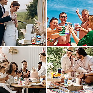 30 Pack Personalized Can Sleeve Coolers with Your Text Logo or Image Wedding Favors Bachelor Party Favors Birthday Party Favors